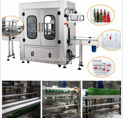 Stainless Steel Automatic Bottle Washing Machine / Automatic Bottle Cleaner