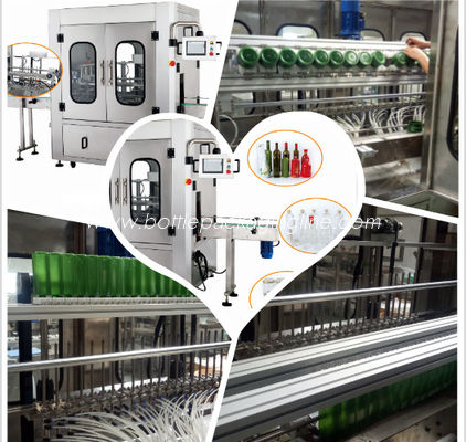 Stainless Steel Automatic Bottle Washing Machine / Automatic Bottle Cleaner